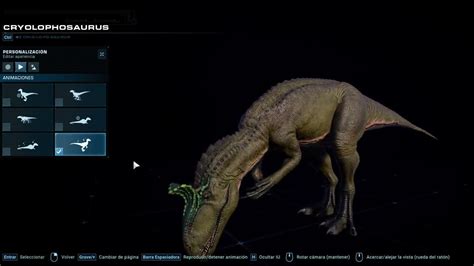 Jurassic World Evolution Paleo Stylished Cryolophosaurus Species