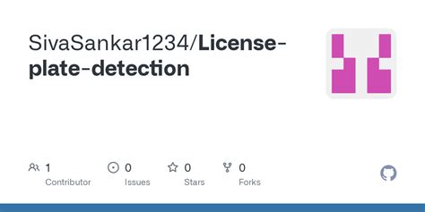 Github Sivasankar1234 License Plate Detection