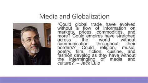 Media And Globalization Pptx