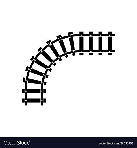 Train Tracks Icon Design Template Royalty Free Vector Image