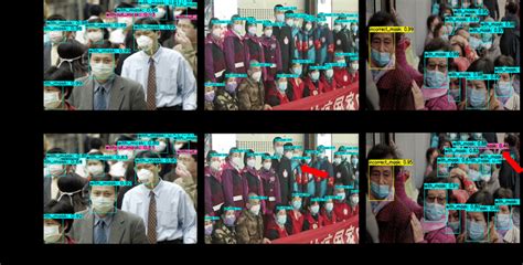 Face Detection Results Of SE YOLOv And The Original YOLOv The Red Download Scientific