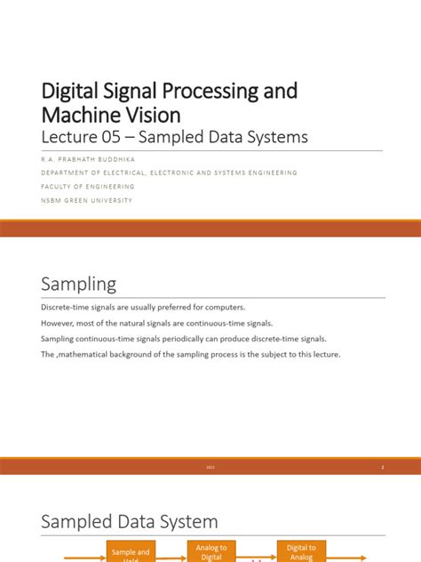 lecture 05 sampled data systems pdf sampling signal processing