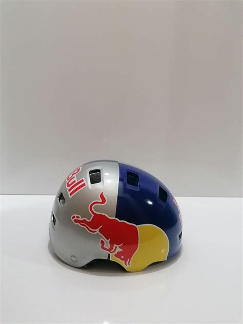 Handmade Redbull Helmet Bicycle Downhill Bmx Skateboard Motocross