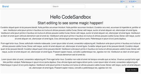 Navbar Top Fixed Codesandbox