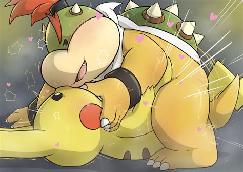 Rule 34 Bowser Jr Crossover Hi Res Mario Series No Humans Pikachu Pokemon Tagme Tagme