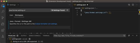 Errors On Fields With Uri Format Not Reported In Settings Ui · Issue 88703 · Microsoftvscode