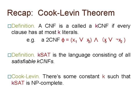 Computational Complexity Theory Lecture NPcomplete Problems NTMs