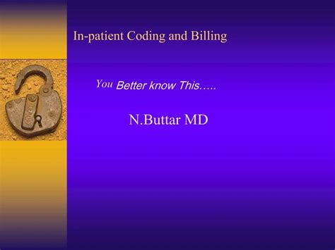 PPT In Patient Coding And Billing PowerPoint Presentation Free Download ID