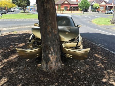 Crashed Car Randomly Gets A Golden Makeover 4 Pics