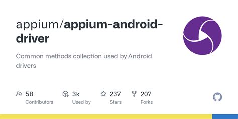 Github Appiumappium Android Driver Common Methods Collection Used By Android Drivers