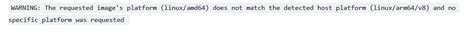 Tratando O Problema Warning The Requested Images Platform Linux Arm64 Does Not Match The