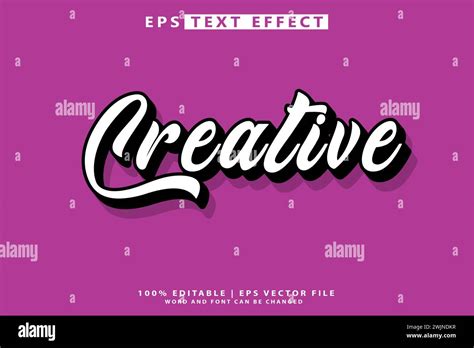 creative editable text effect stock vector image and art alamy