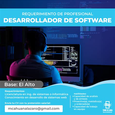 Desarrollador De Software Trabajando Bolivia