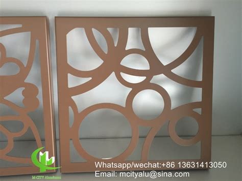 Powder Coated Perforated Metal Sheet Cnc Cut Laser Cutting Cladding Aluminium