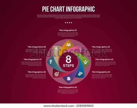 Pie Chart Base Template Infographic Creative Stock Vector Royalty Free
