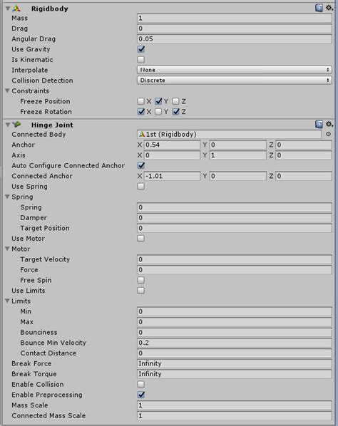 Hinge Joint Connected To Moving Object Not Aligned Straighten Questions Answers Unity