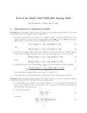 Introduction to Random Variables & Limit Theorems: Order | Course Hero