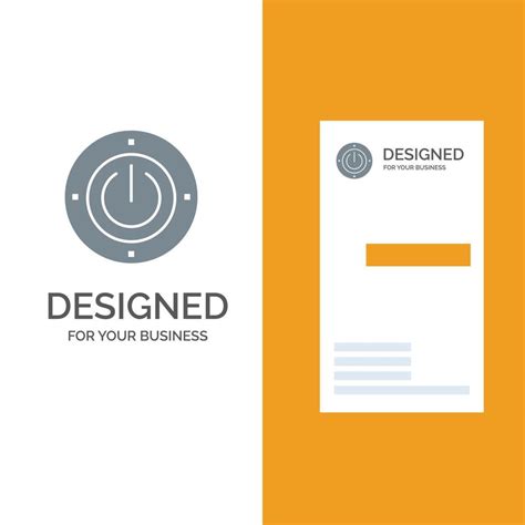 Electricity Energy Power Computing Grey Logo Design And Business Card Template 13145711 Vector