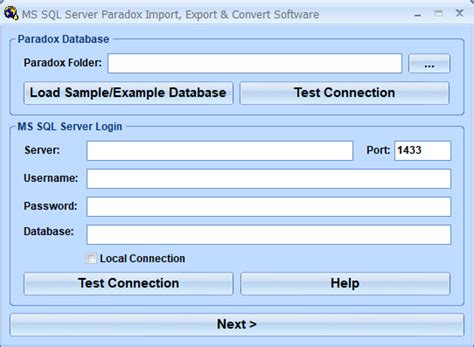 Ms Sql Server Paradox Import Export And Convert Software
