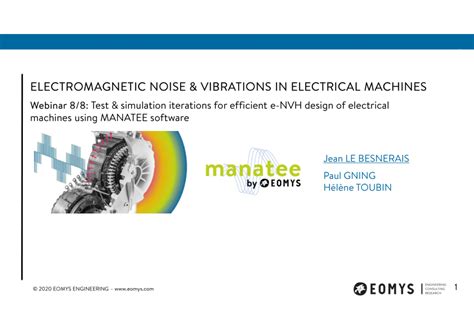 Pdf Electromagnetic Noise And Vibrations In Electrical Machines Webinar