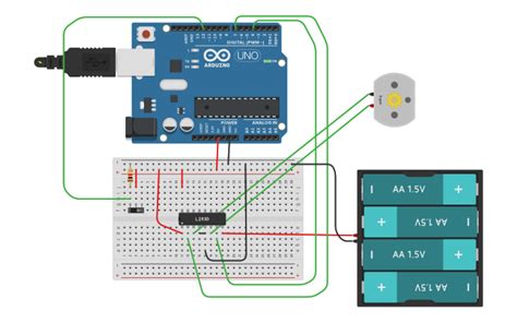 Circuit Design Circuito 30 Motor L293d Interruptor Tinkercad