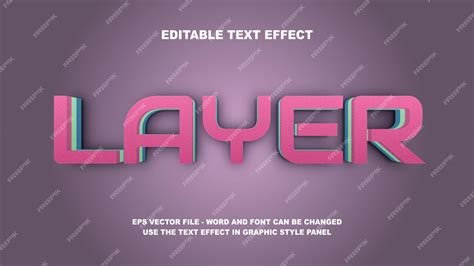 Premium Vector Editable Text Effect Layer 3d Vector Template Premium Vector Editable Text Effect Layer 3d Vector Template