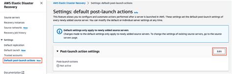 automate post recovery actions using amazon elastic disaster recovery