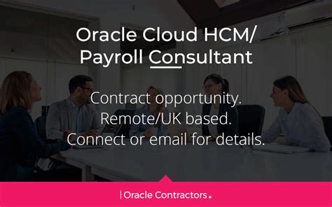 Oracle Contractors On Linkedin Oracle Oraclejobs Payroll Oraclehcm