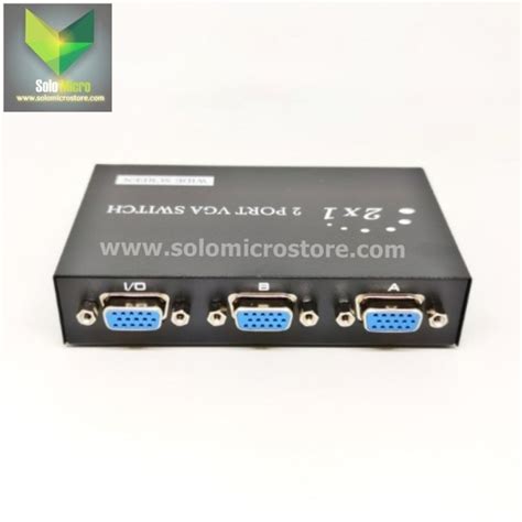 jual vga switch 2 port switcher vga 2 input 1 output di seller