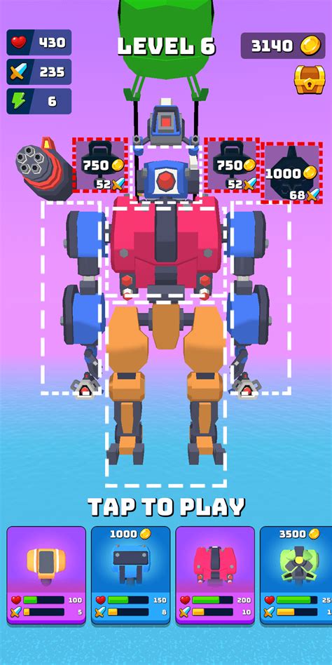 Mech Raise Master Hyper Casual Game Source Code SellAnyCode