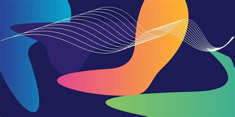 Vector Colorful Abstract Fluid Geometric Gradient Background Wave Line 12616901 Vector Art At