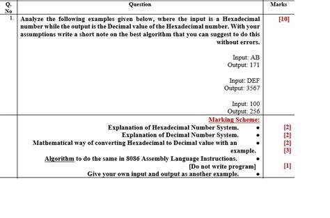 Solved Question Marks No 1 10 Analyze The Following