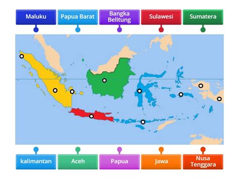 Mencocokkan Peta Indonesia Labelled Diagram