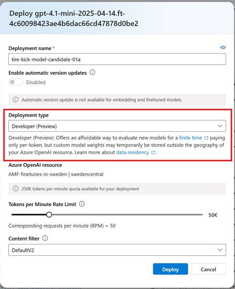 測試微調的模型 Azure Openai Microsoft Learn