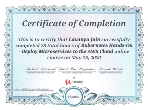 Devops Kubernetes Aws Udemy Lavanya R