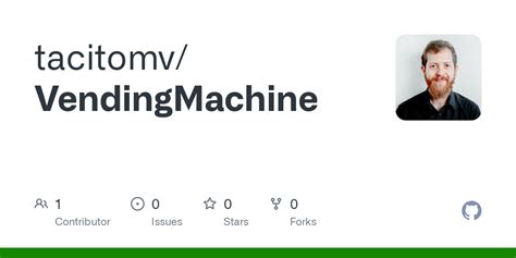 Github Tacitomvvendingmachine