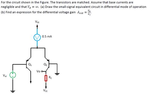 Solved For The Circuit Shown In The Figure The Transistors Chegg Com