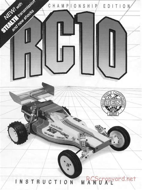 Team Associated Manual Rc10 Ce 1992 • Rcscrapyard Radio