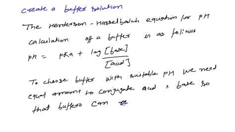 solved you were asked to create a buffer solution that has a ph around
