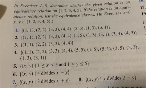 Solved 15 17 19 In Exercises 1 8 Determine Whether The