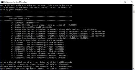 Having This Issue With My Server Which Then Causes A Crash Server