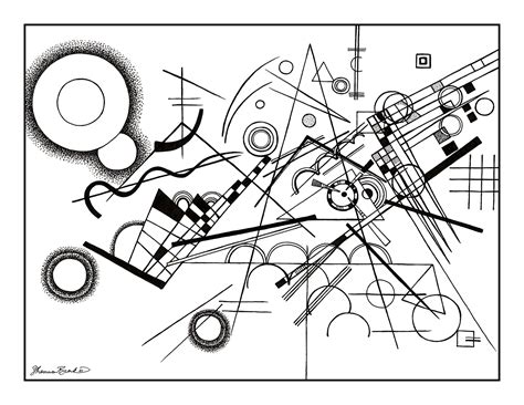 Wassily Kandinsky Coloring Sheet Teacher Made Twinkl Porn Sex Picture