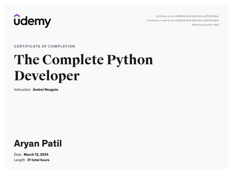 Completed A Python Course Aryan Patil Posted On The Topic Linkedin