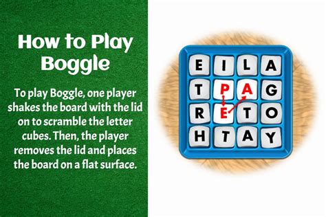 The Boggle Rules And Letters Learning Board Games