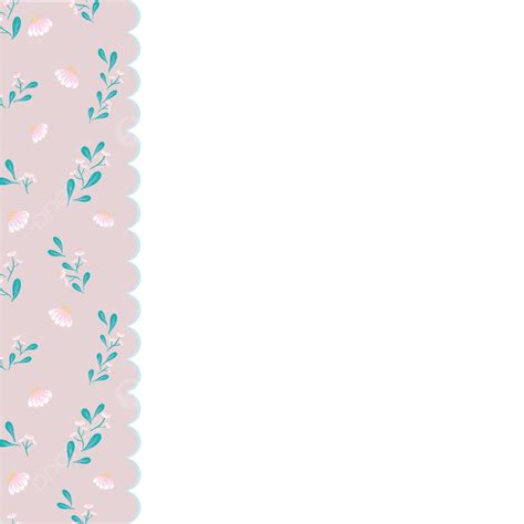 Cute Pastel Flower Side Border For Product Presentation Template Sideborder Templates Flower