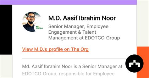 Md Aasif Ibrahim Noor Senior Manager Employee Engagement And Talent