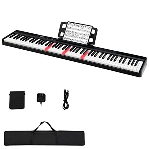 Honey Joy 88 Key Piano Keyboard Full Size Semi Weighted Keyboard W