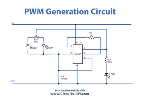 How To Generate Pwm Using 555 Timer Ic Diy Projects