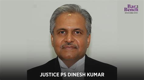 Justice Ps Dinesh Kumar Appointed Acting Chief Justice Of Karnataka