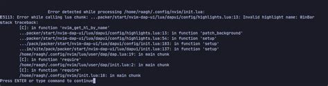 error while opening neovim patch background · issue 177 · rcarriga